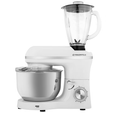 Купить кухонный комбайн maunfeld mf-435wh pro, белый/серебристый в ...